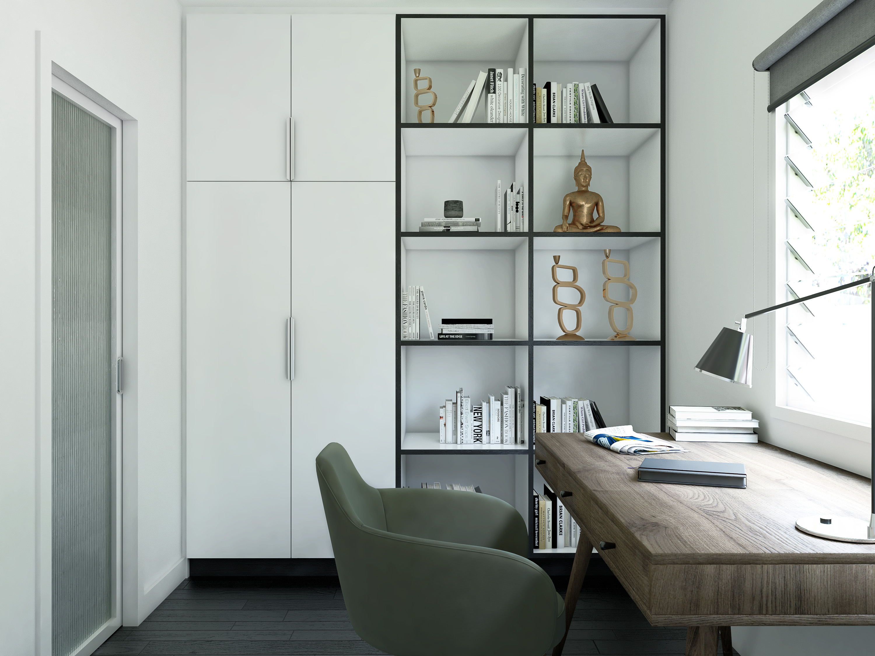 Study Room Interior Render